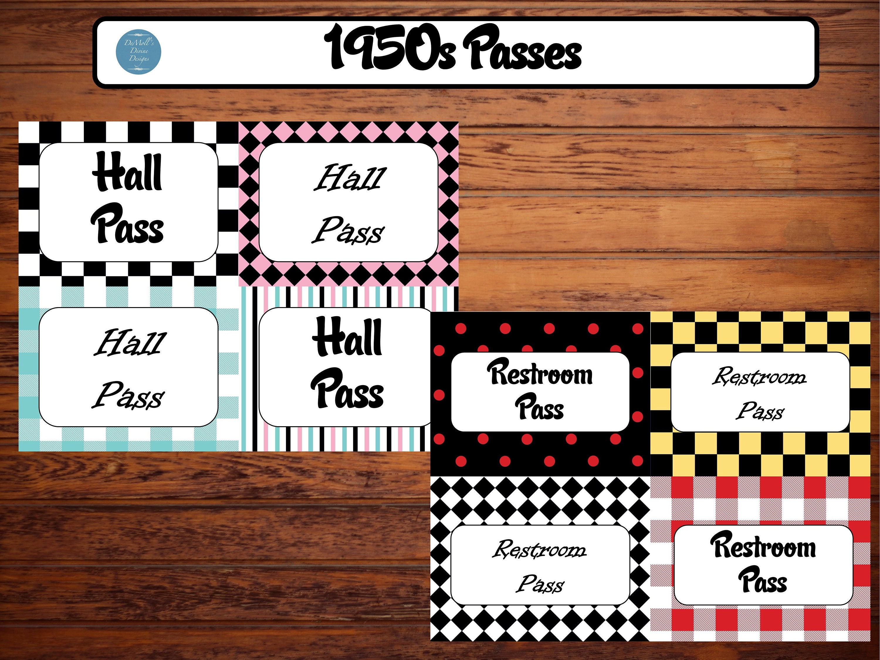 1950s Christian Classroom Decor Bundle With Printable Posters, Headers ...