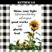Set of 4 Bible Verse Printables With Sunflowers-beautiful and ...