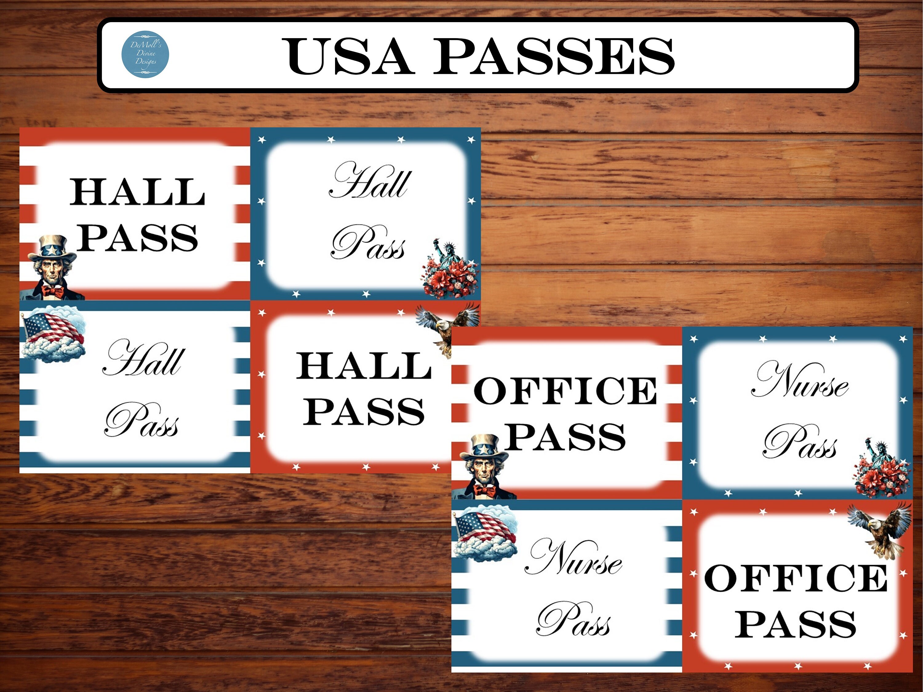 Patriotic USA Classroom Decor Bundle for Middle School and High School ...