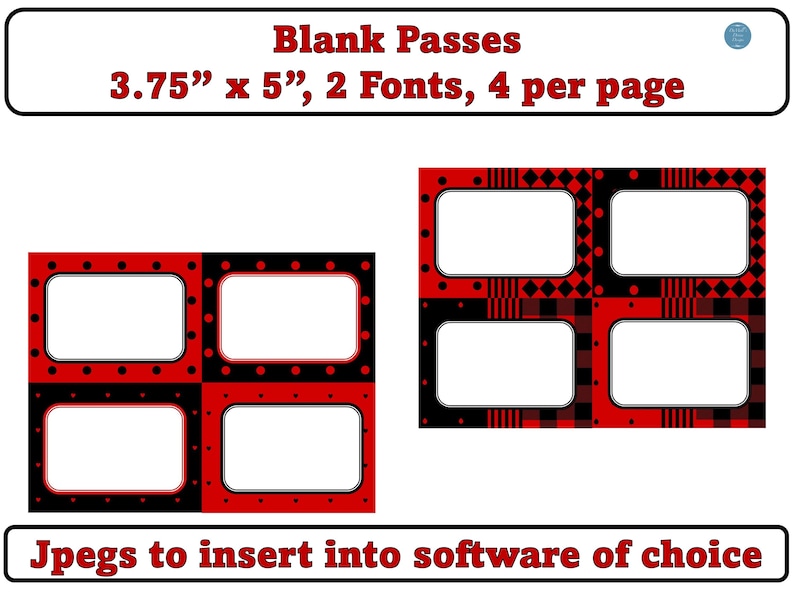 Red Black Classroom Signs Labels: Middle High School Spirit (digital ...
