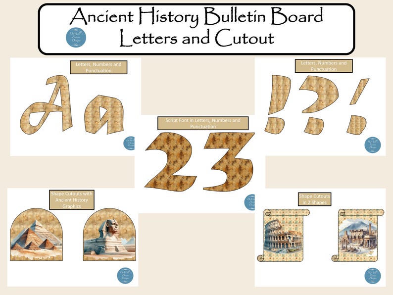 Ancient History Classroom Decor Bundle: Christian School (digital ...