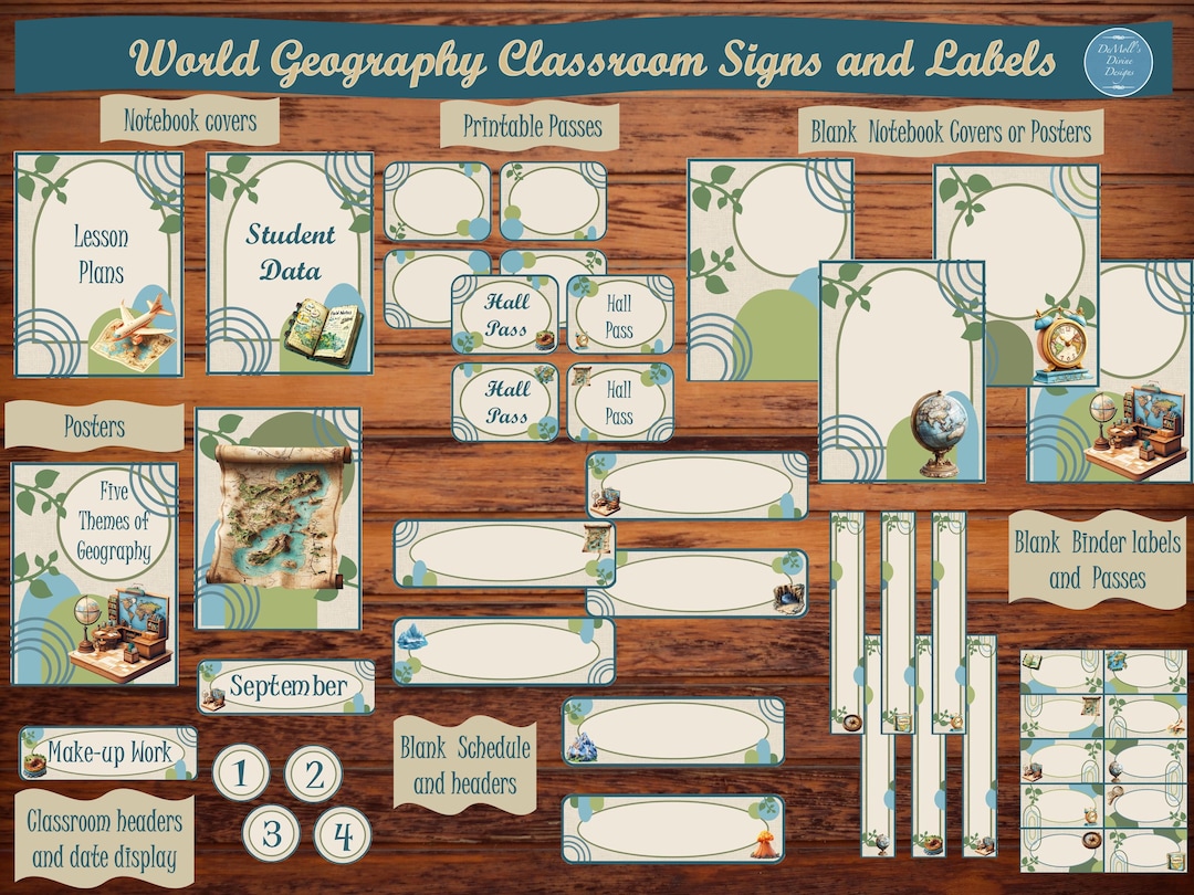 World Geography Classroom Signs and Labels for Middle or High School - Etsy