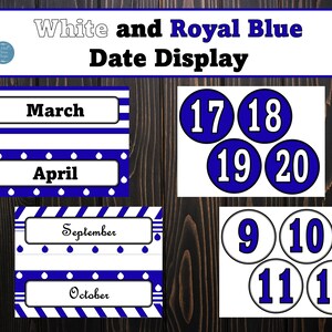Royal Blue Classroom Decor Set: Signs, Banners, Letters (digital ...