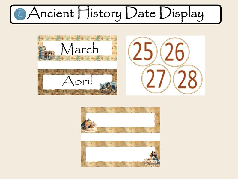 Ancient History Classroom Decor Bundle: Christian School (digital ...