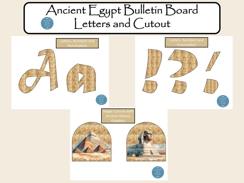 Ancient Egypt Classroom Decor Mini Bundle. Signs, Labels, Banners ...