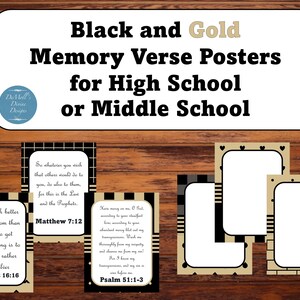More Precious Than Gold Memory Verse Posters for Christian Middle ...