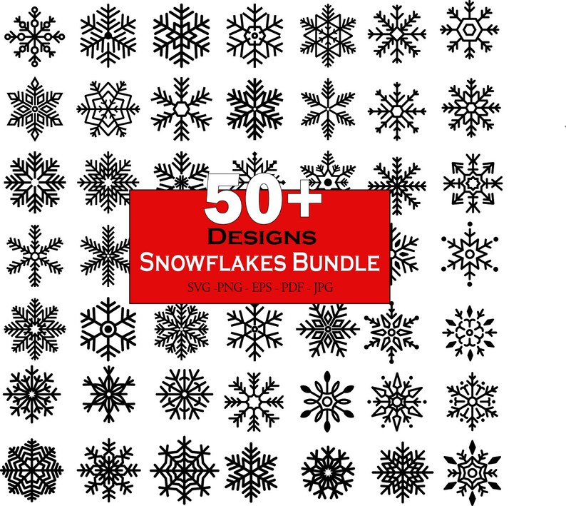 Snowflake Svg Snowflake Clipart Flake Winter Svg Christmas - Etsy