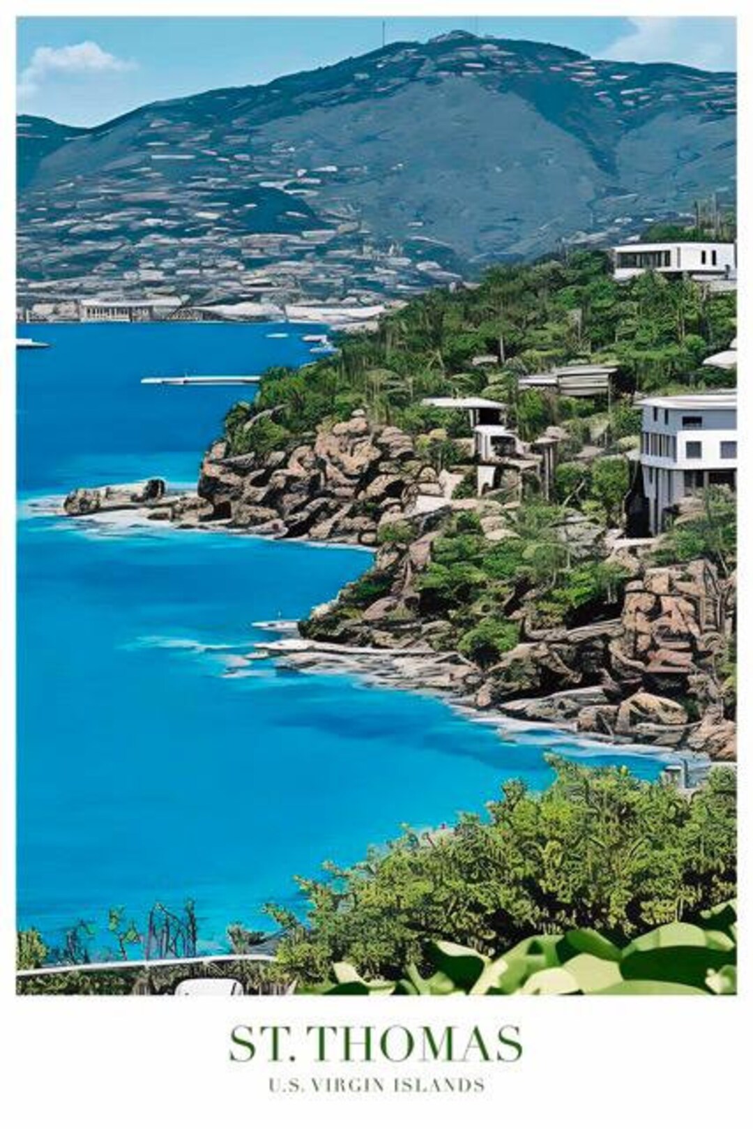 USVI Poster Series , St Thomas US Virgin Islands - Etsy