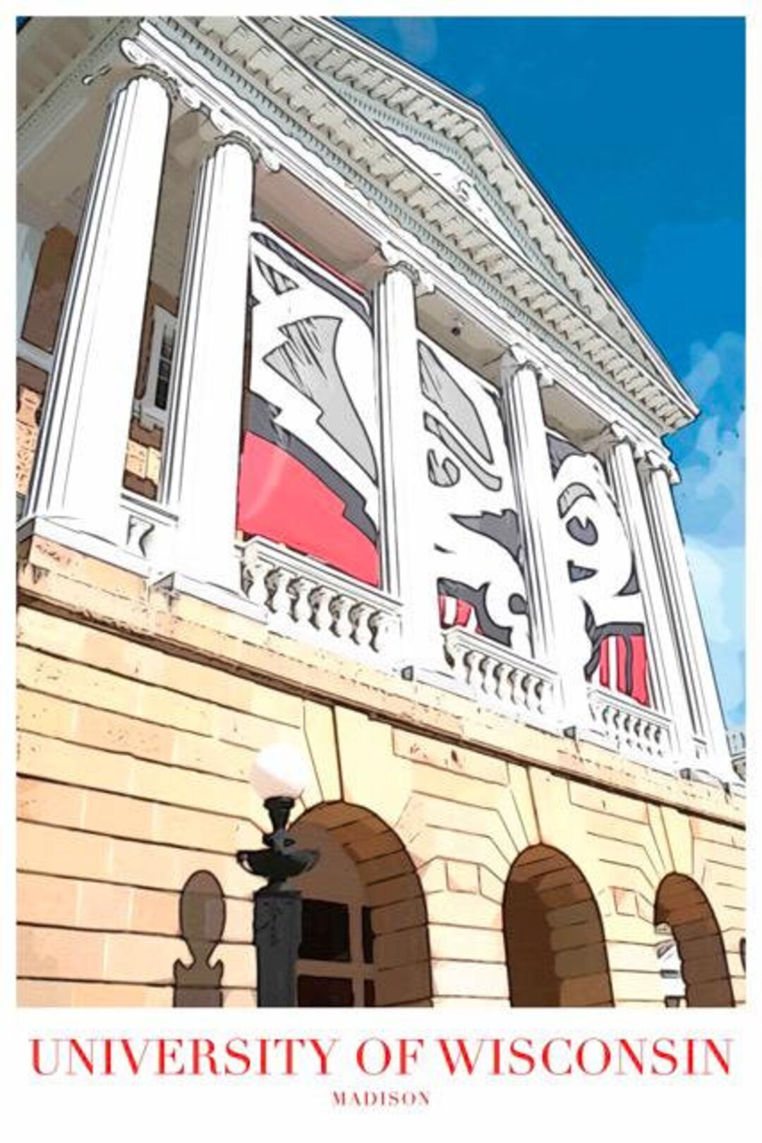 Campus Wall Decor - Uw Madison Art Print - Captivating Wisconsin Art ...
