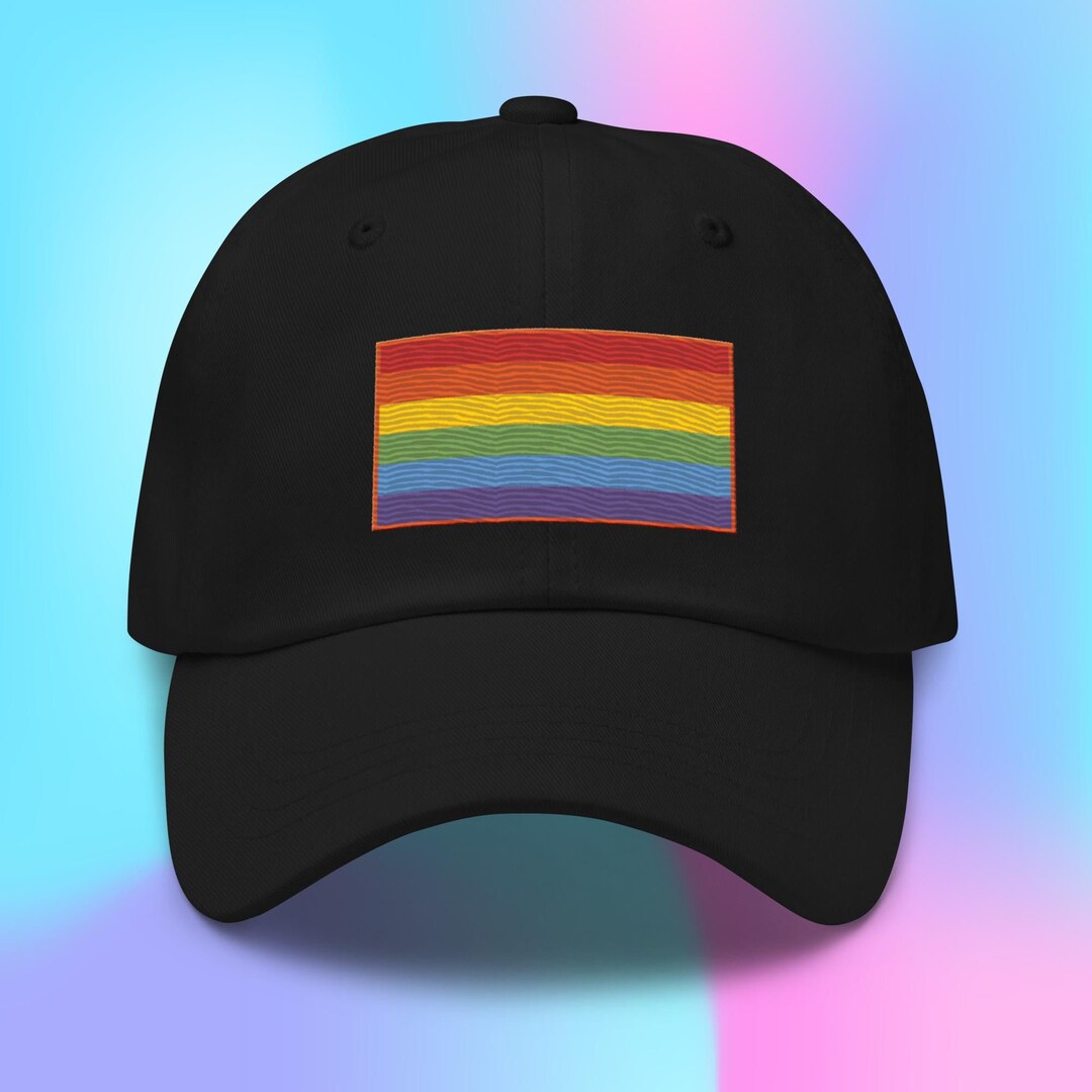 Rainbow Pride Flag Dad Hat - Etsy