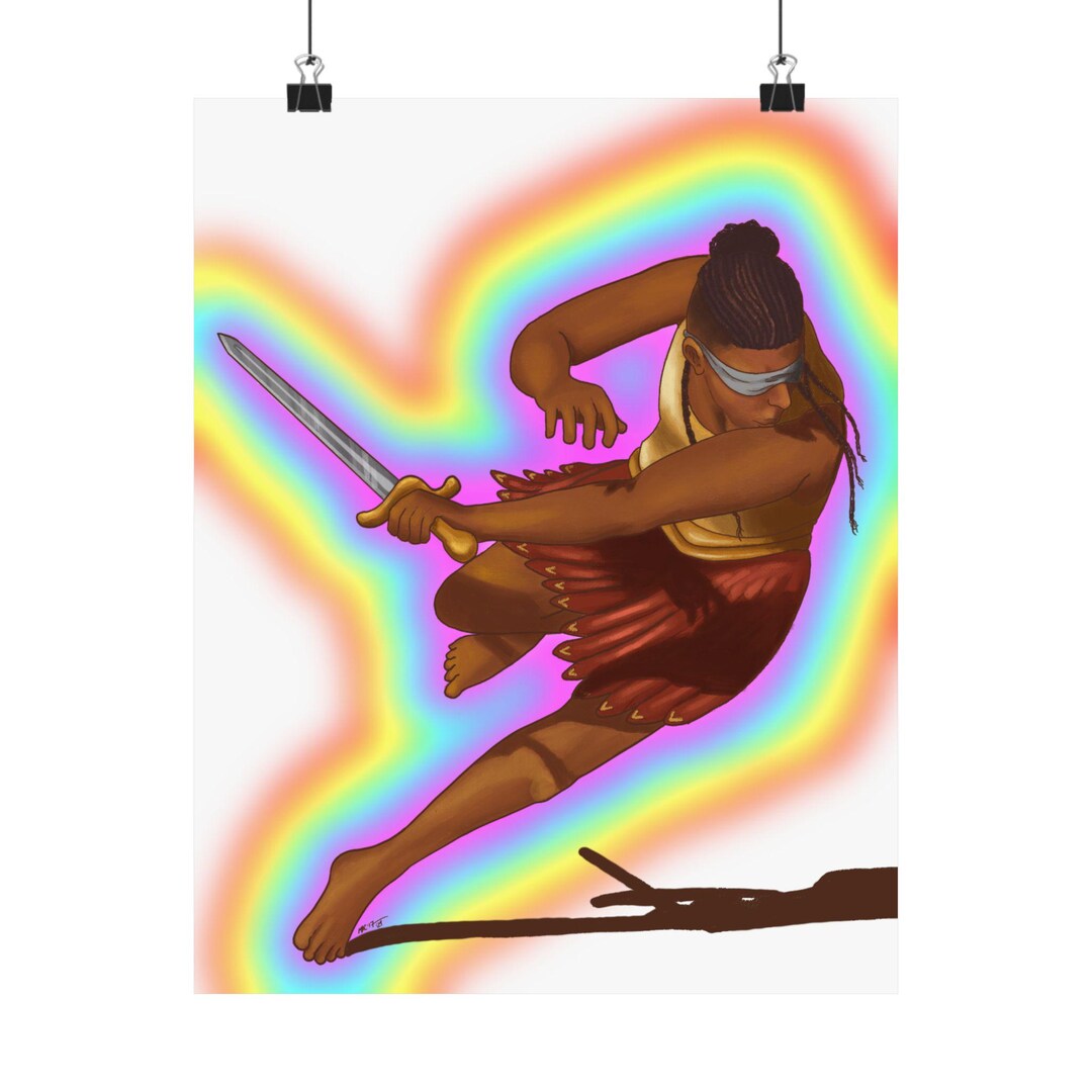 Archangel Michael Matte Vertical Poster Angel, Archangel, Saint, Holy ...