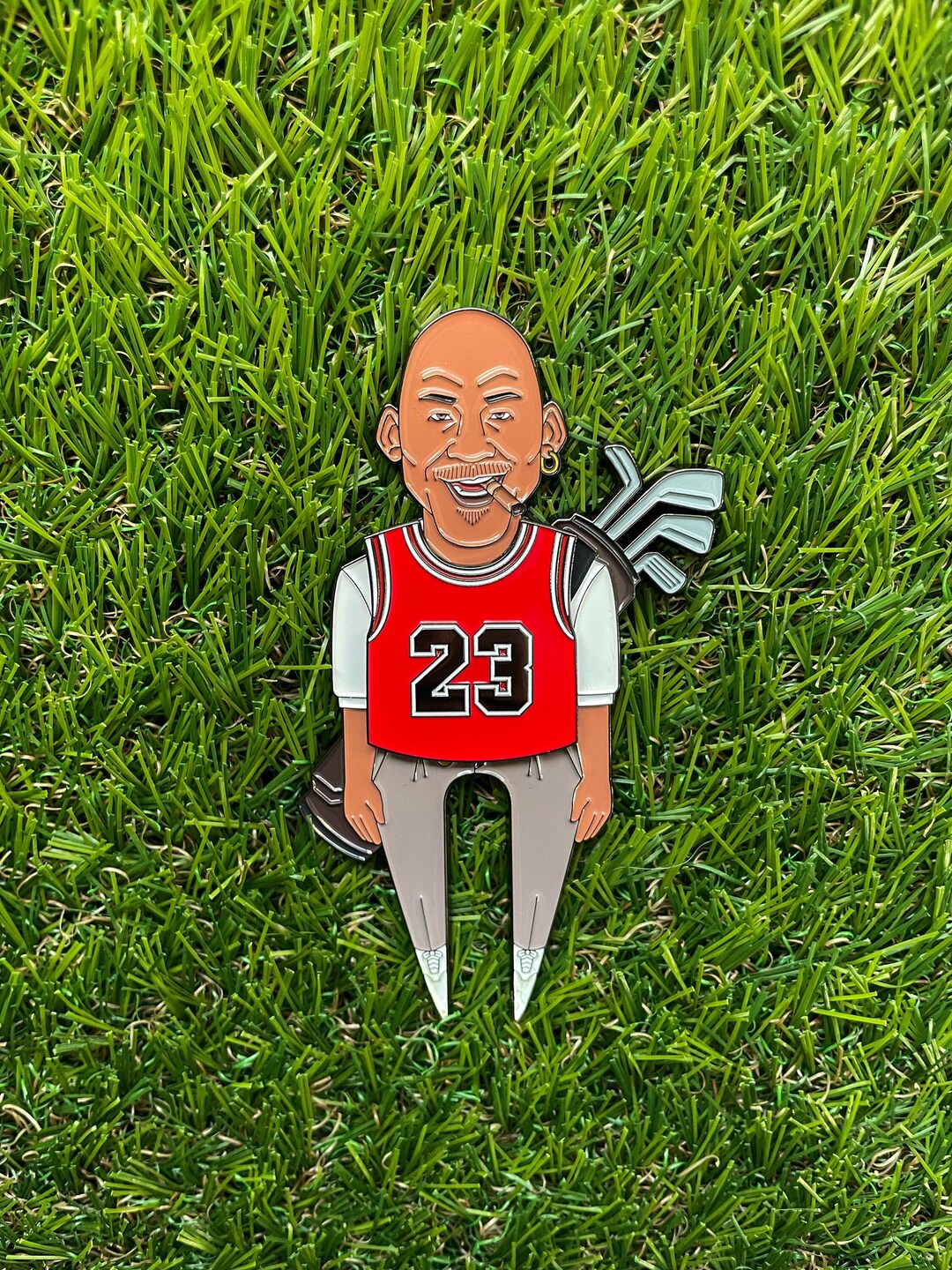The GOAT 23 Divot Tool Golf Ball Marker Set: Magnetic Hat Clip - Etsy