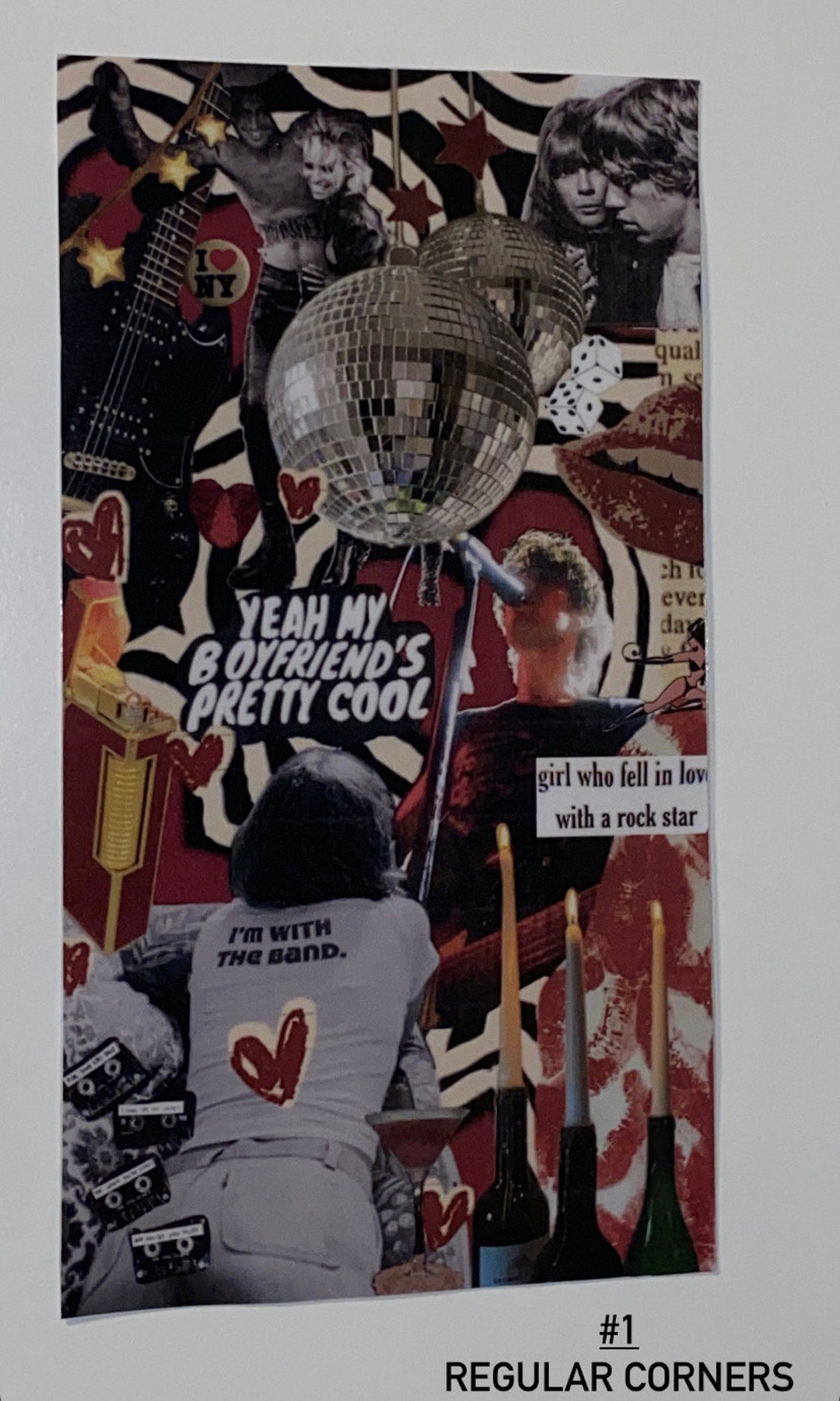 Rockstar Girlfriend Aesthetic Laminated in Color Collage Print - Etsy