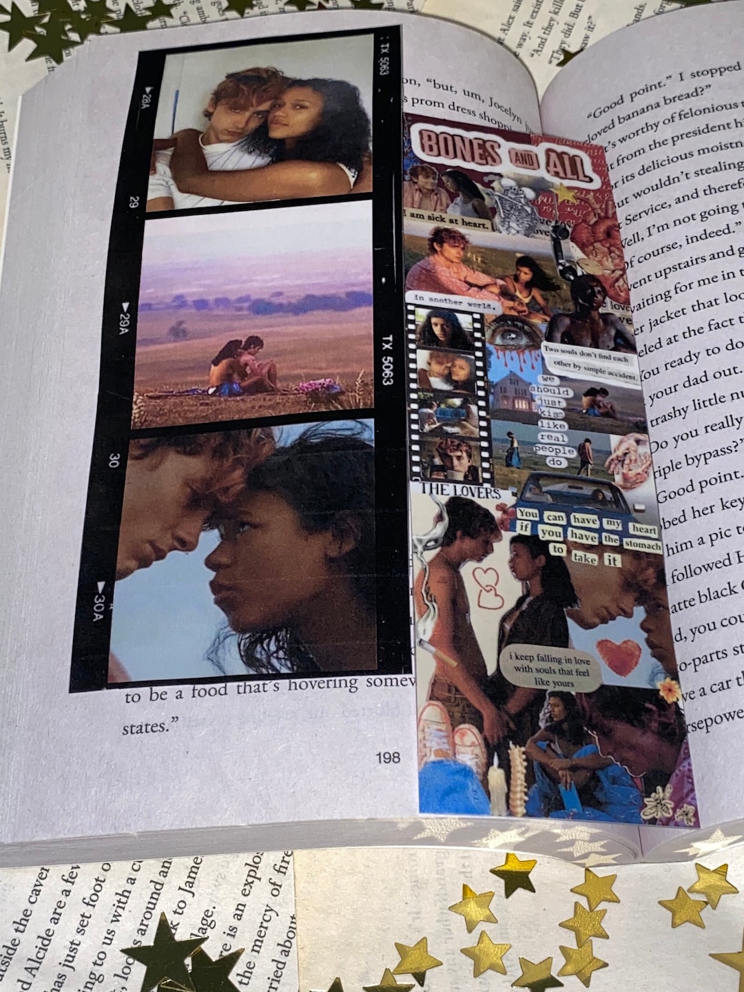 BONES AND ALL Laminated in Color Photostrip & Collage Bookmarks - Etsy