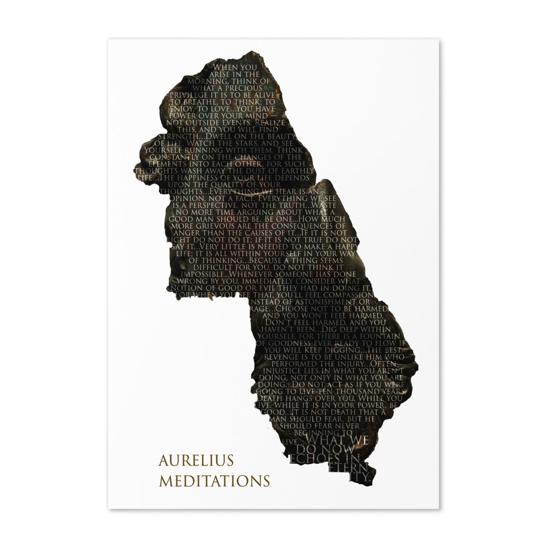 Art of Literature Greeting Cards, Marcus Aurelius, the Meditations - Etsy