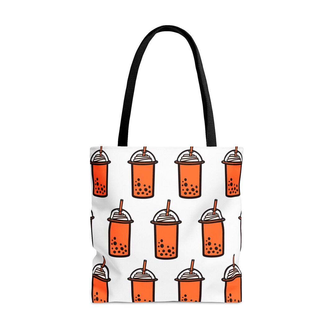 Thai Milk Tea Tote Bag Boba Tea Bag Cute Tote Bag Book Bag - Etsy
