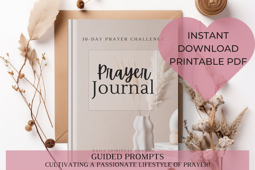 30 Day Prayer Journal Challenge, Prayer Journal, Gratitude Journal ...