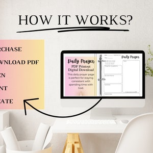 Daily Prayer Page, Printable Prayer Page, Instant Download Prayer Page ...