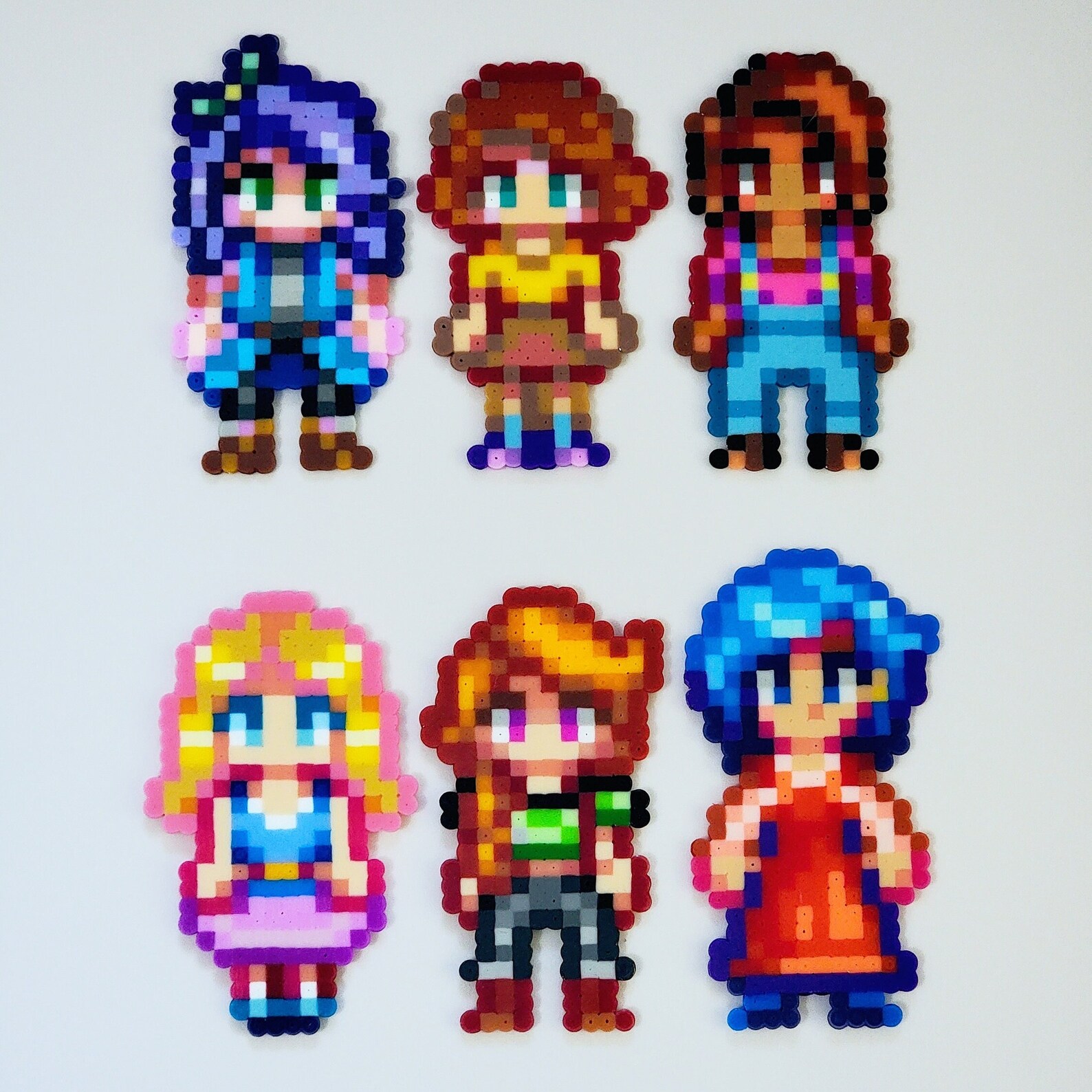 Stardew Valley Perler Bachelorettes Keychain Magnet or Plain - Etsy