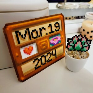 Stardew Valley Custom Clock Perler Plain or Magnet Handmade Pixel Art ...