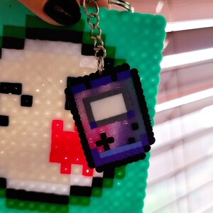Gameboy Perler Keychain - Handmade Retro Gaming Accessory - Pixel Art ...