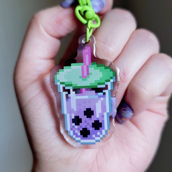 Boba Tea Keychain - Etsy