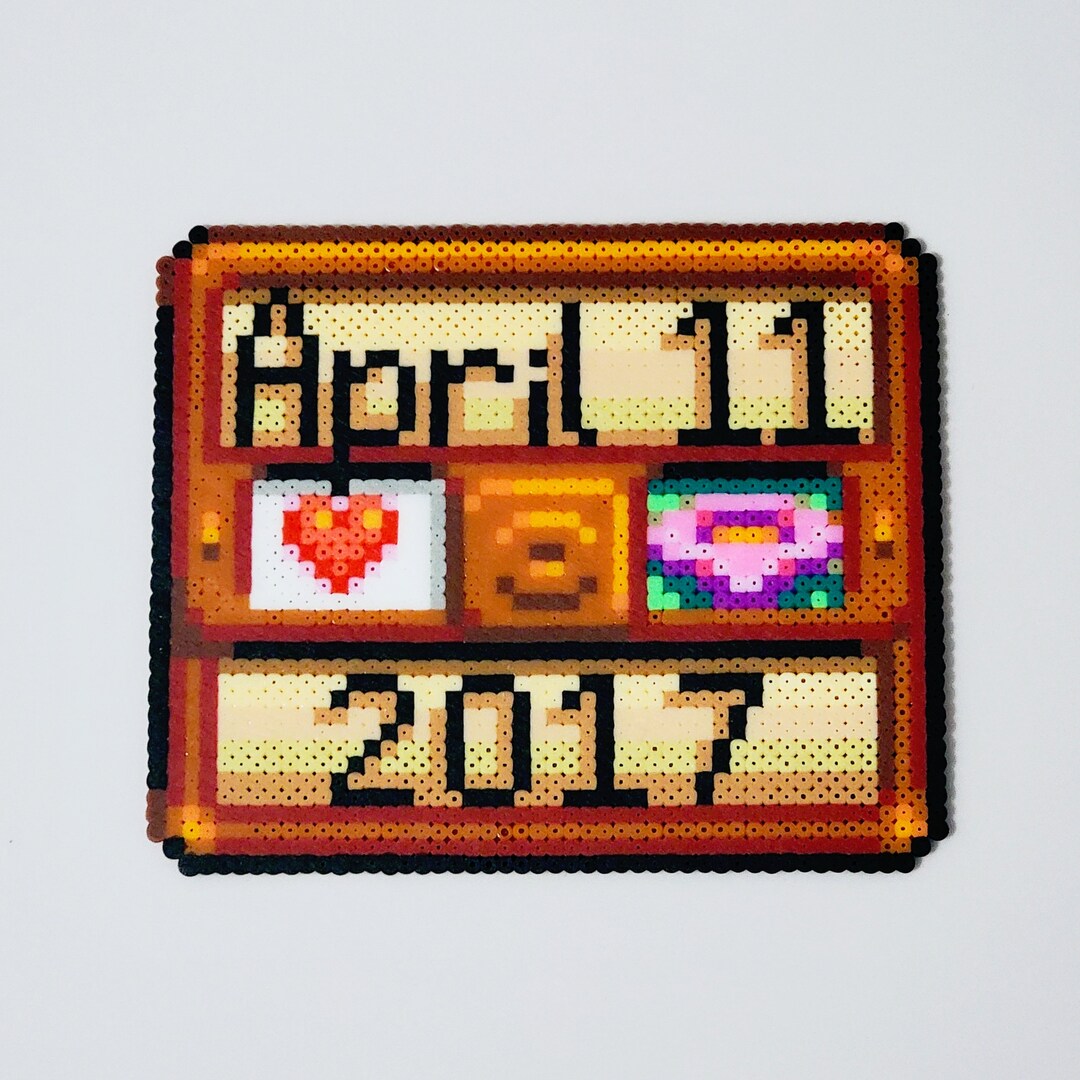Stardew Valley Custom Clock Perler Plain or Magnet Handmade Pixel Art ...