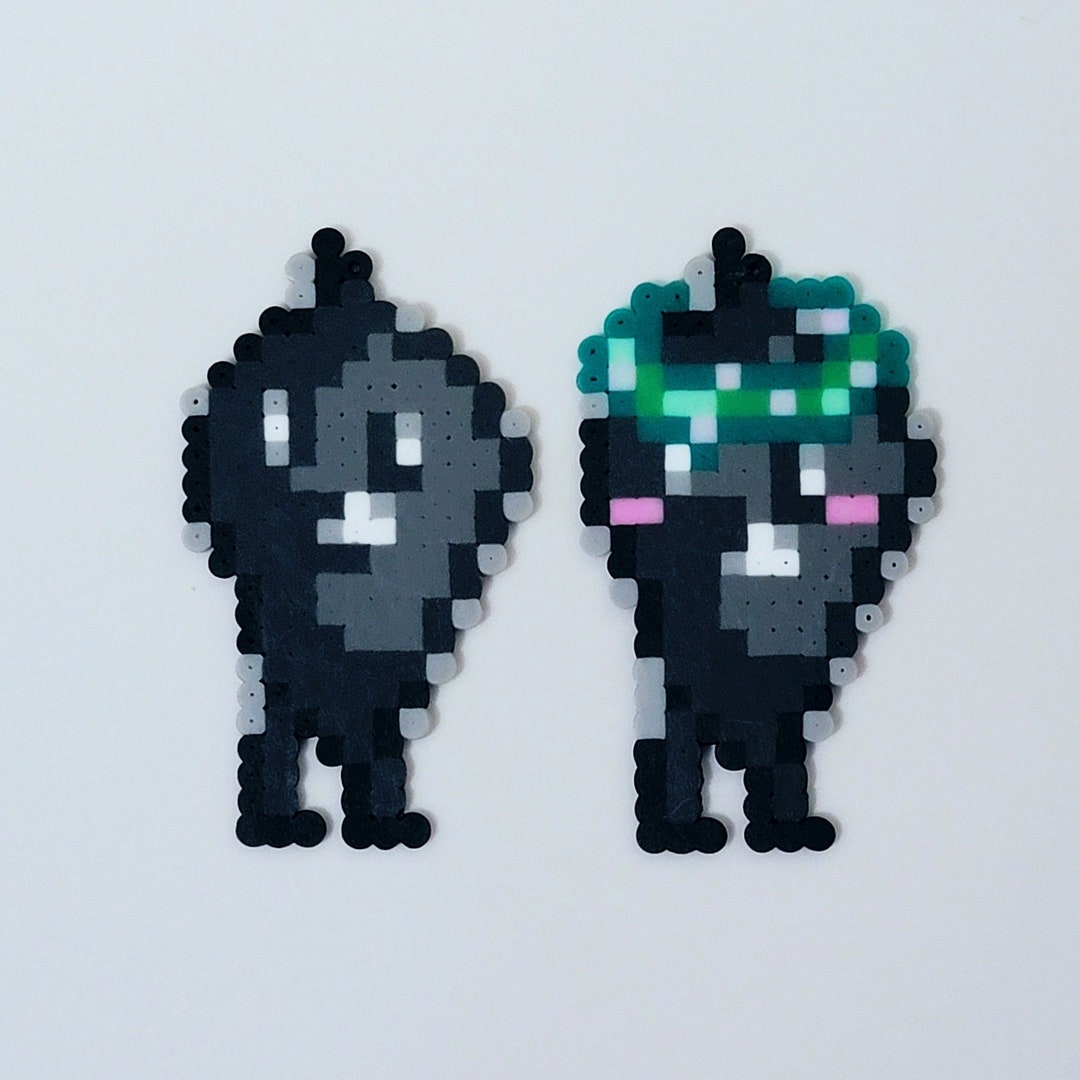 Stardew Valley Krobus Perler- Plain, Keychain, or Magnet - Pixel Art ...