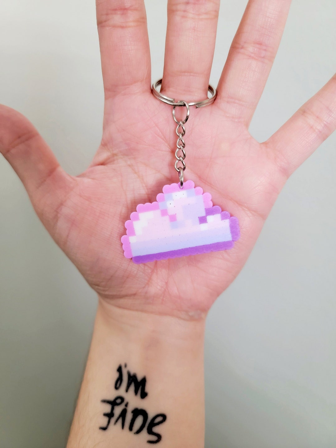 Pastel Cloud Bead Sprite Keychain Celestial Accessories - Etsy