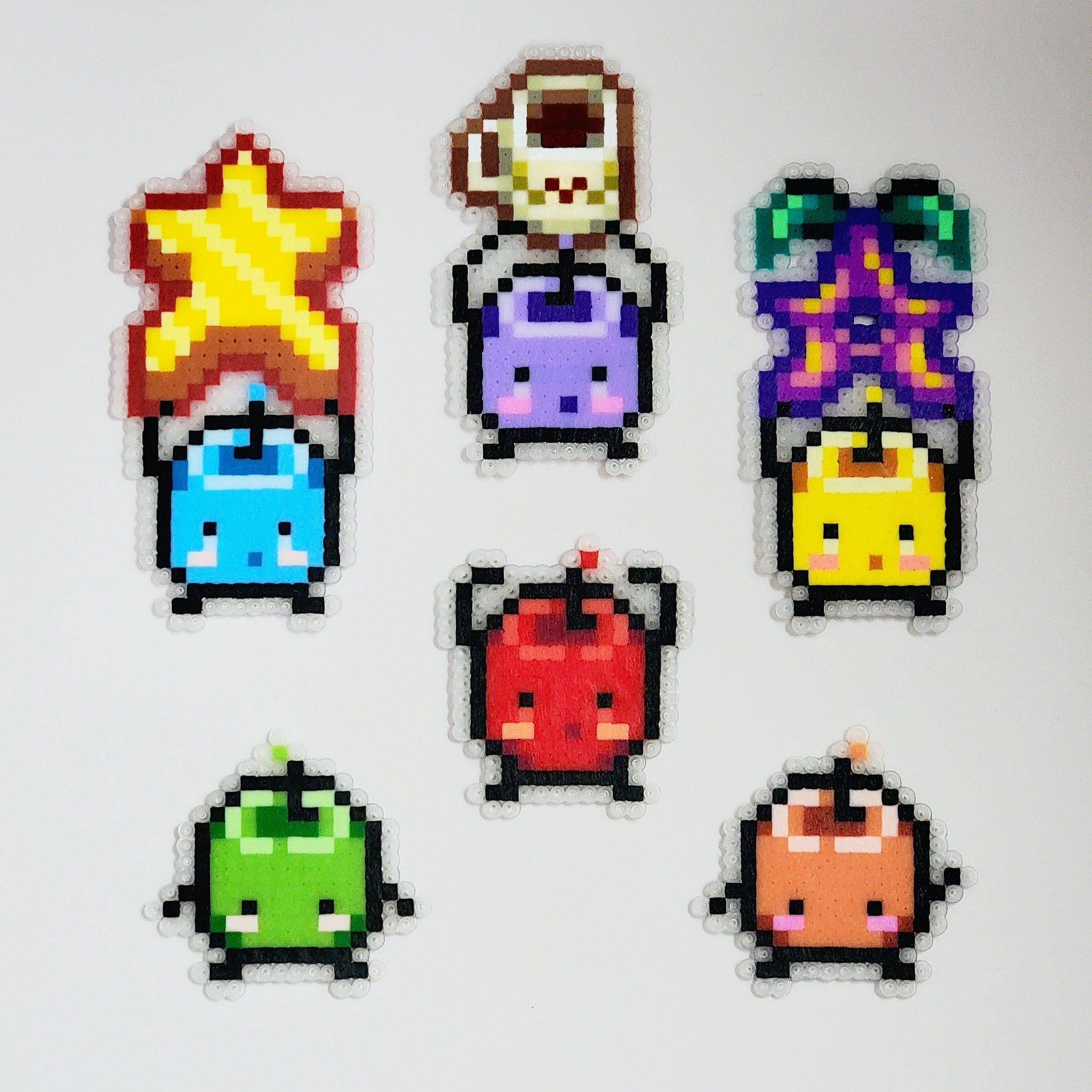 Stardew Valley Junimo Perler Keychain or Magnet Farming Game - Etsy