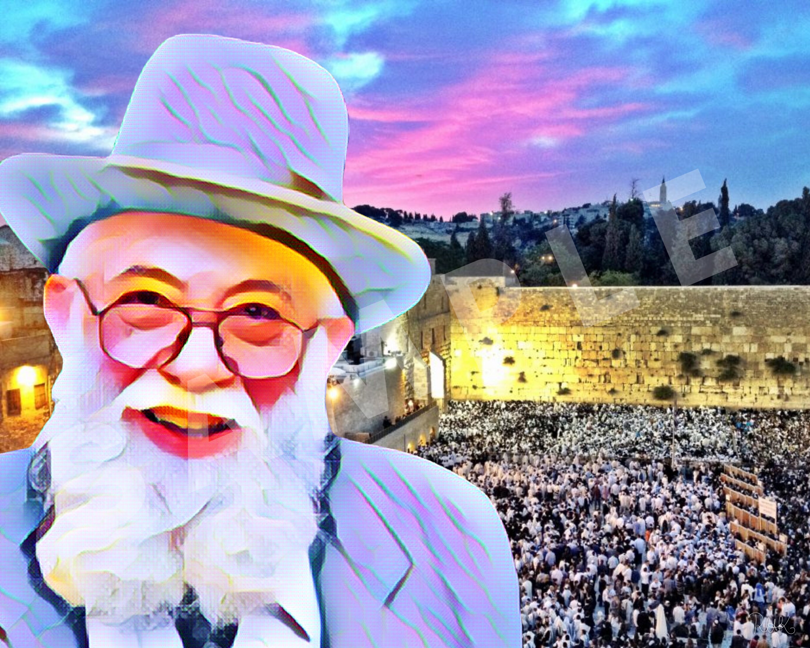 Gedolim Rabbis Pop Art Acrylic Prints 20x16 In. Israel Jerusalem ...