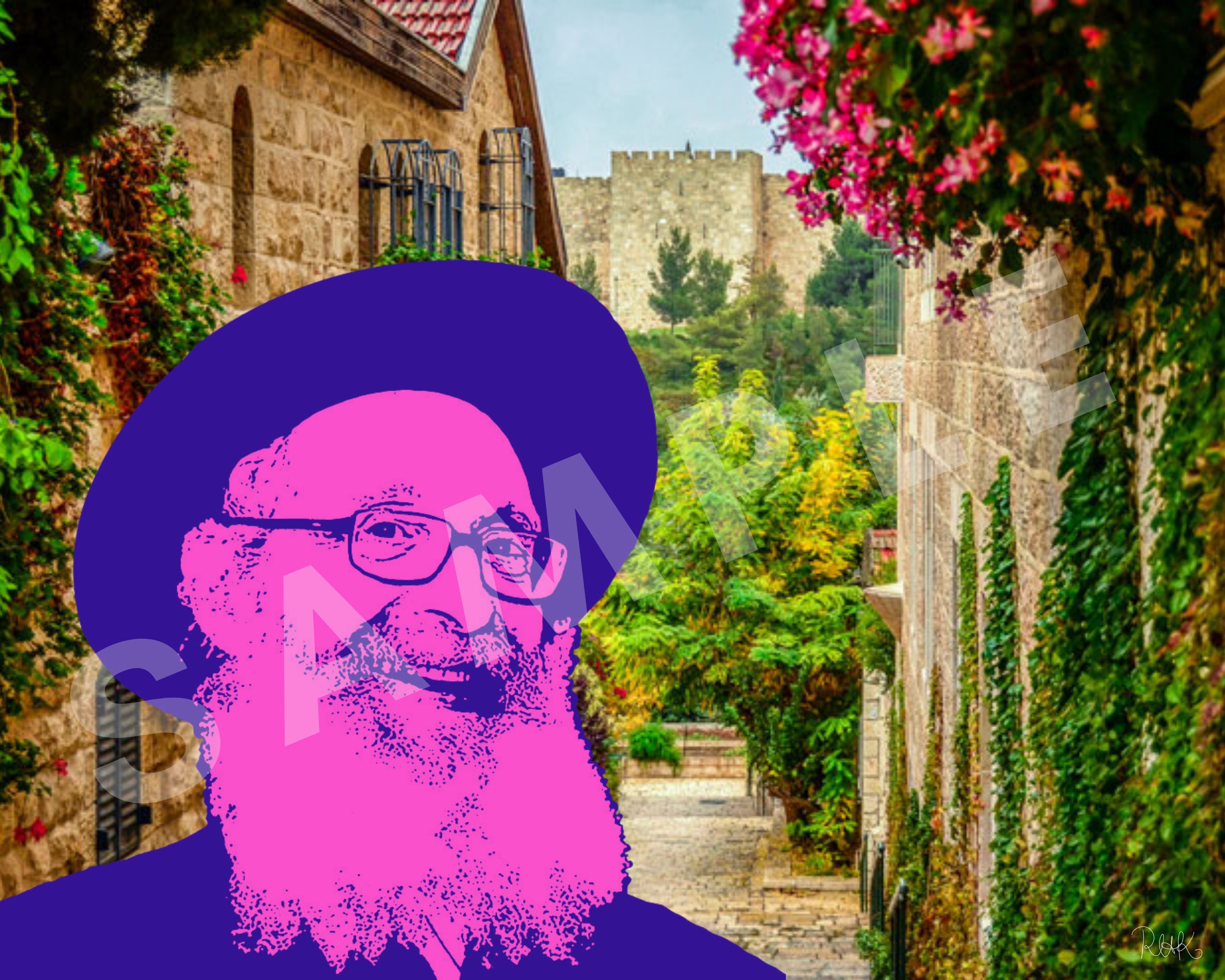 Gedolim Rabbis Pop Art Acrylic Prints 20x16 In. Israel Jerusalem ...