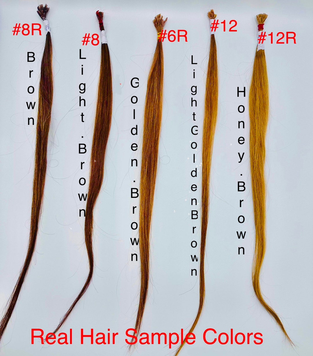100% Real Human Hair Sample Colors - Etsy