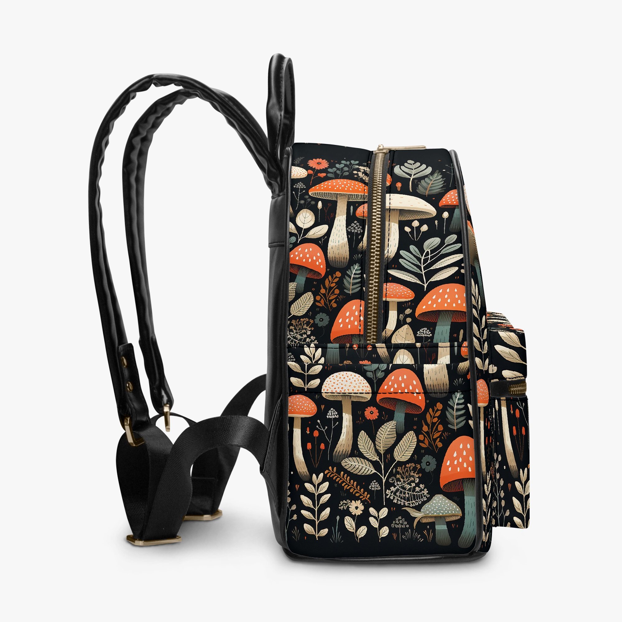 Cottagecore Witch Vegan Leather Backpack Cute Women Mushroom - Etsy
