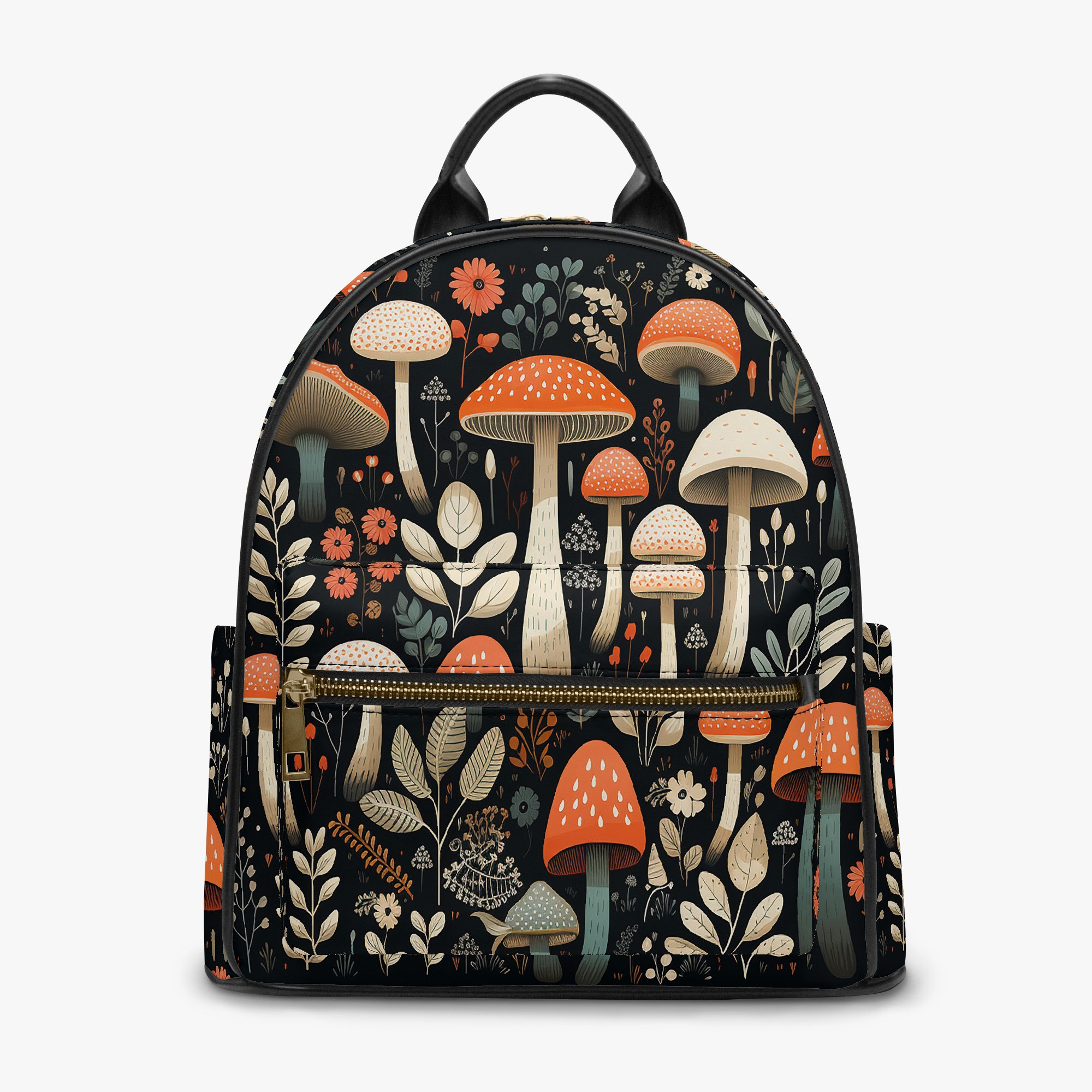 Cottagecore Witch Vegan Leather Backpack Cute Women Mushroom - Etsy