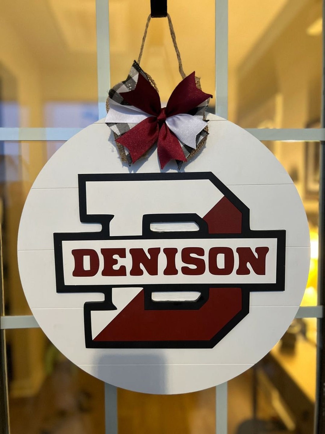 Handmade Denison University Door Hanger | Front Door Decor | College ...
