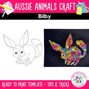 Bilby Craft Tutorial for Children | Included Printable Template ...