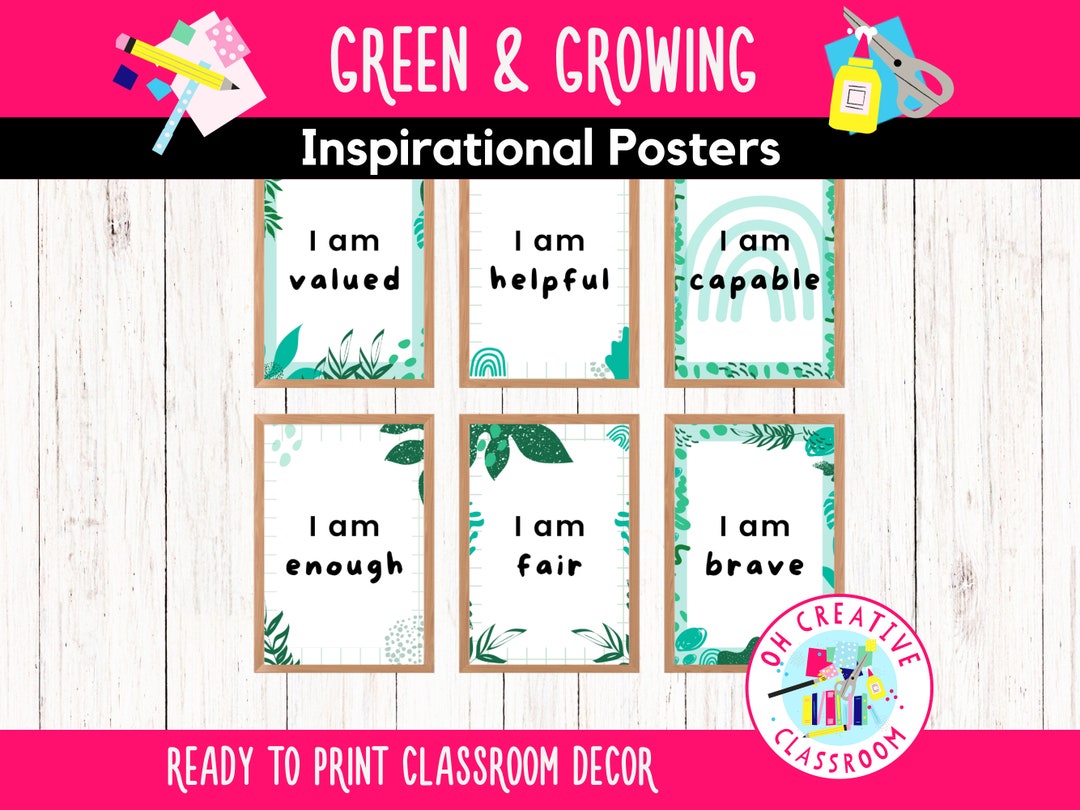 Growth Mindset Posters | Postive Affirmations Posters | Inspirational ...