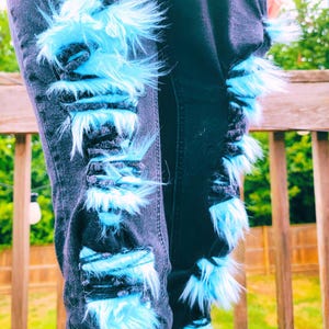 Glacier Ripped Furry Jeans - Custom Fursuit Jeans - Etsy