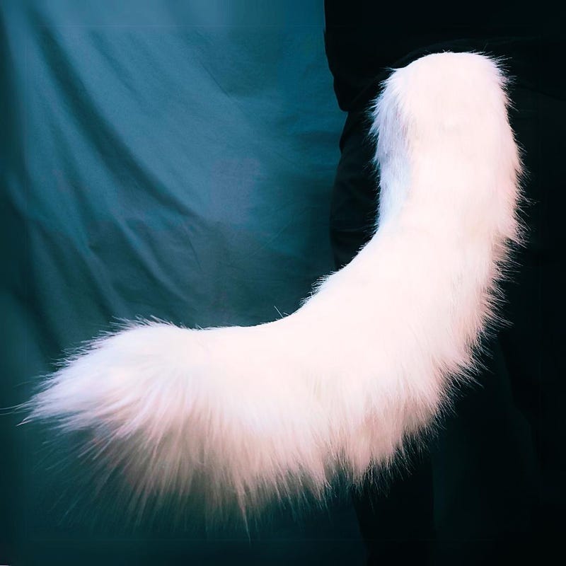 Furry Black Wolf Tail - Etsy