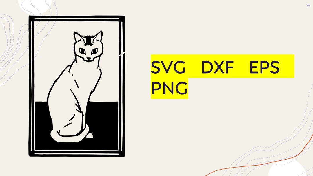 Cat, Kitten, Posing, Background, SVG, DFX, PNG, Eps, Prints, Wallpaper ...