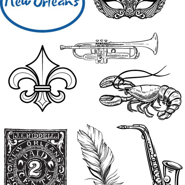 New Orleans Coloring - Etsy