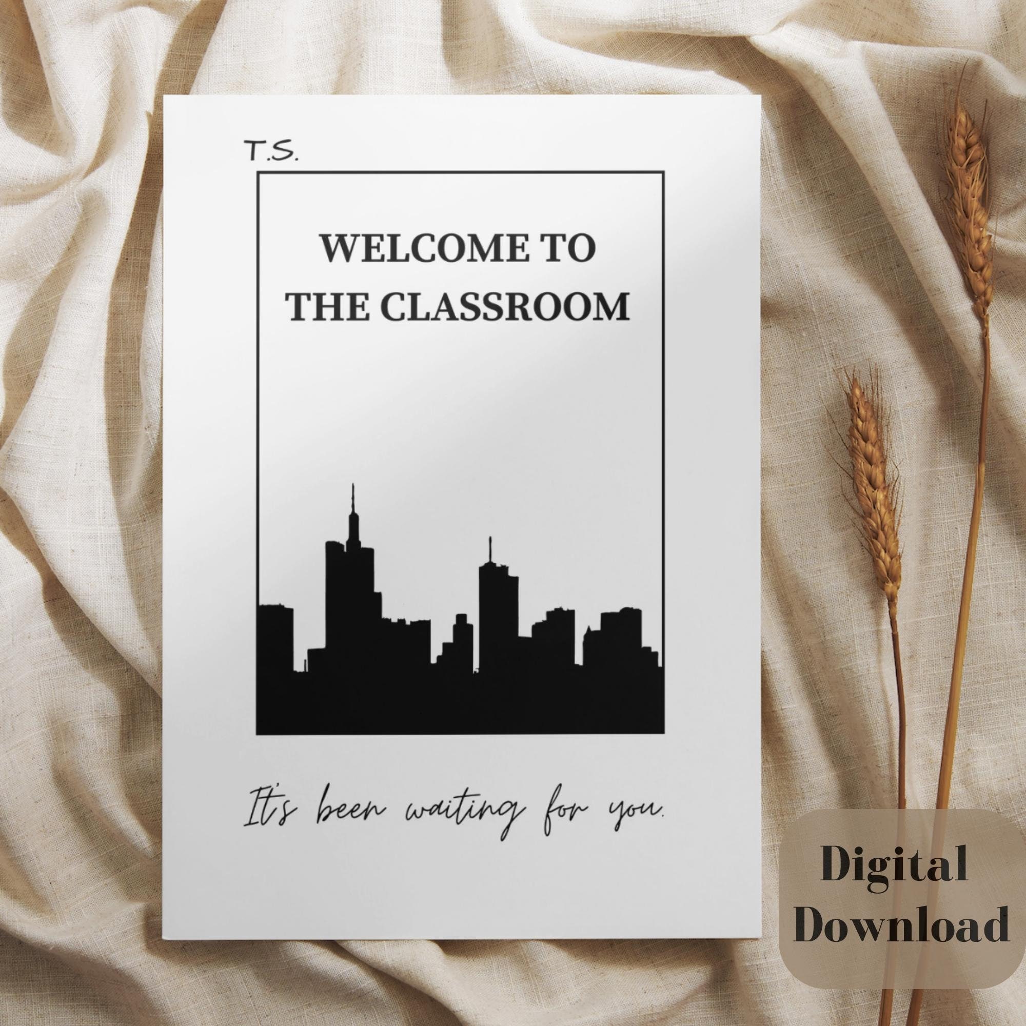 Minimalistic Swifty Classroom Poster for Teachers Printable - Etsy
