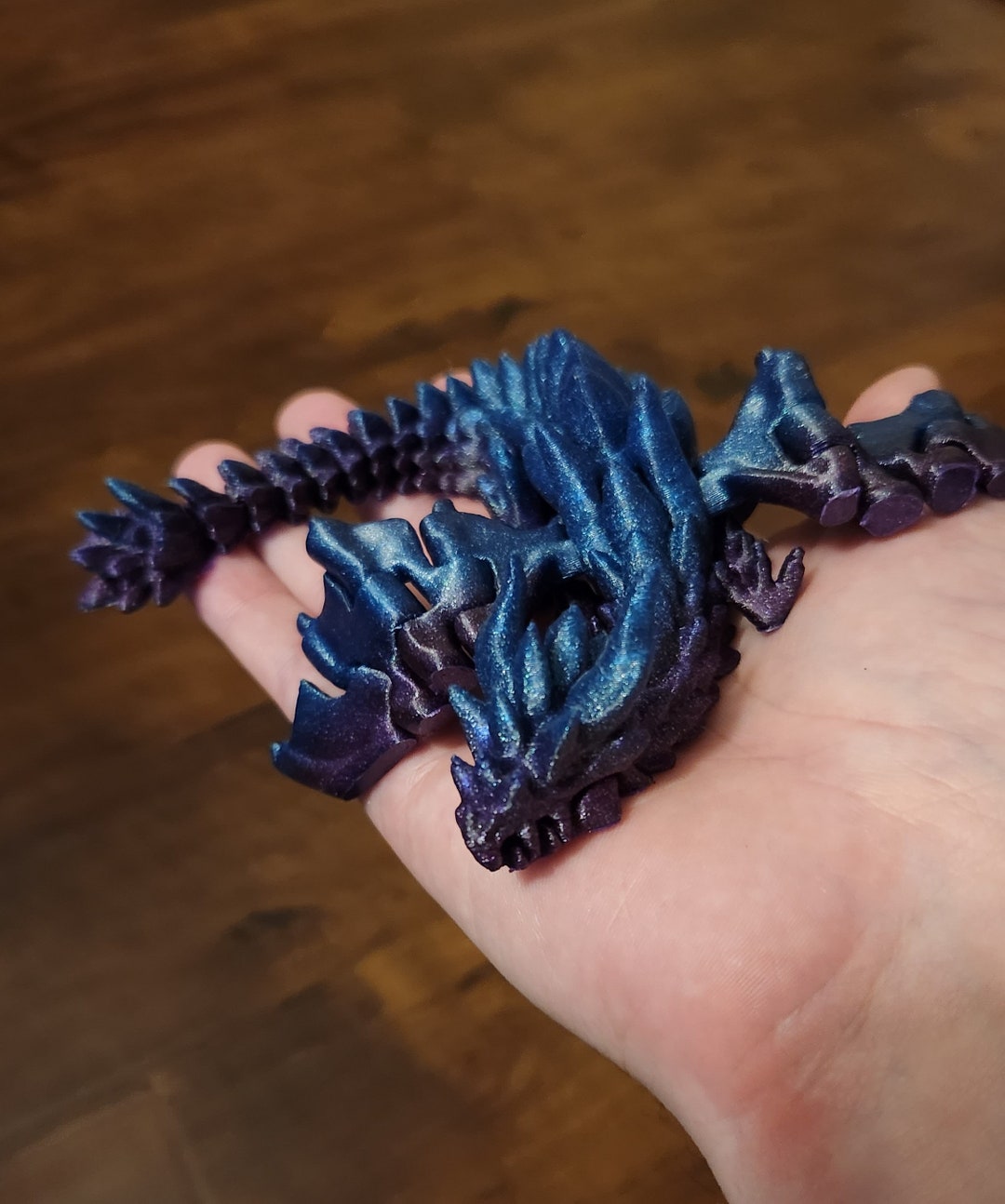 3D Printed Floppy Fidget Dragon - Etsy