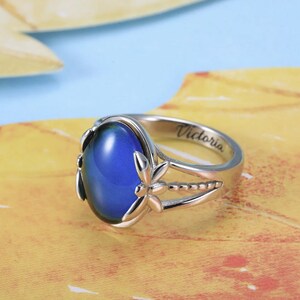 Personalized Mood Ring, Color Changing Ring, Gift for Her - Etsy