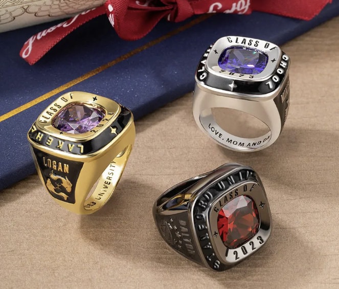 Custom Class Ring for Men's High School, College & University ...