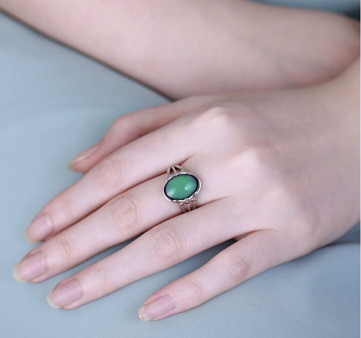 Personalized Mood Ring, Color Changing Ring, Gift for Her - Etsy