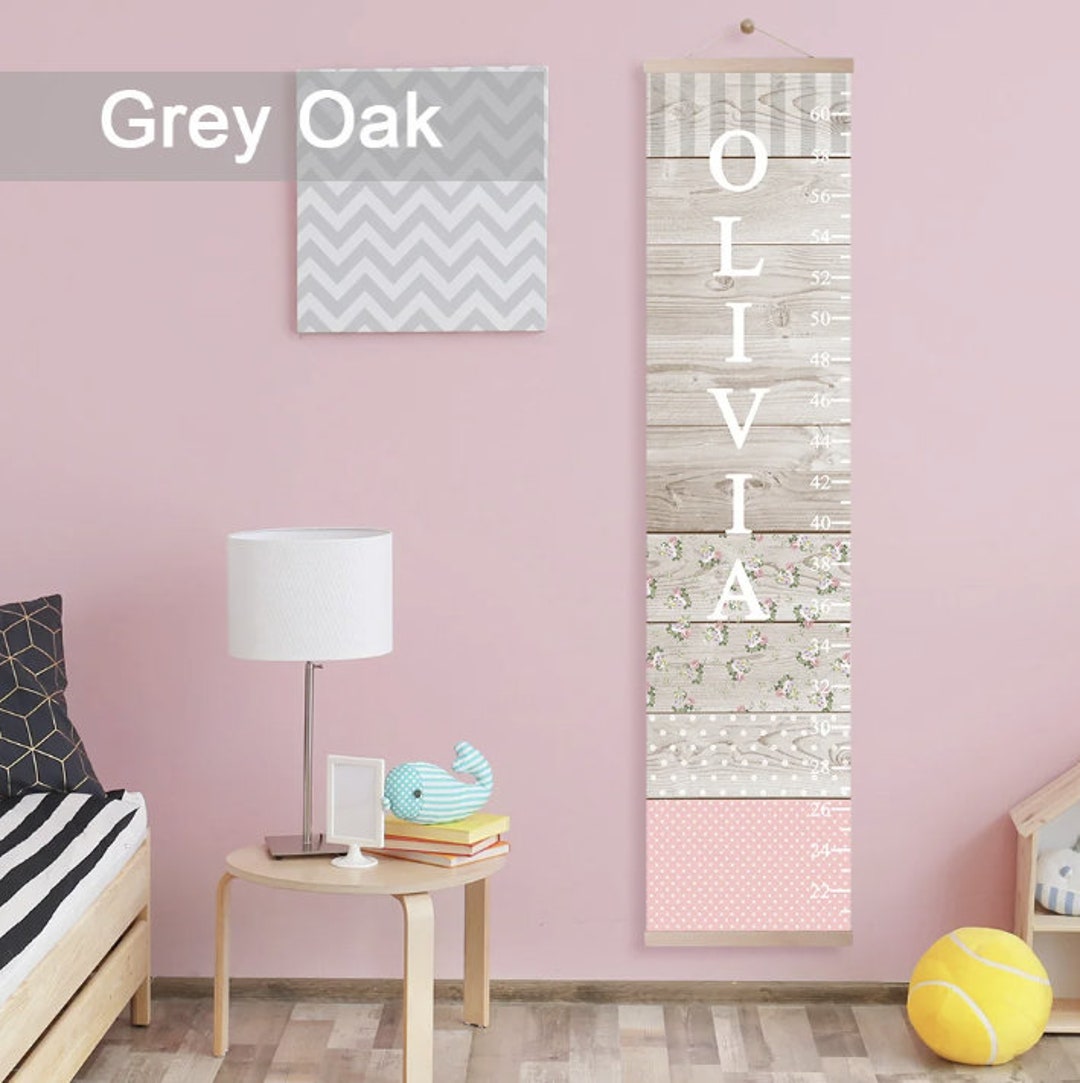 Customizable Children Name Wall Mounted Growth Chart - Etsy