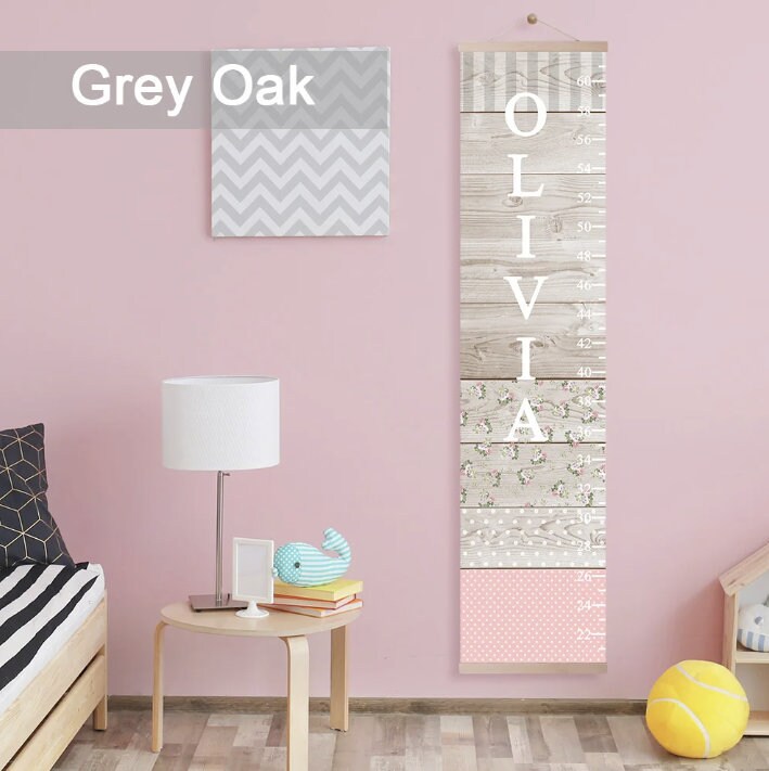 Customizable Children Name Wall Mounted Growth Chart - Etsy