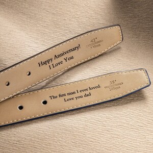 Custom Engraved Belts for Men, Personalized Leather Gifts for Him, Belt ...